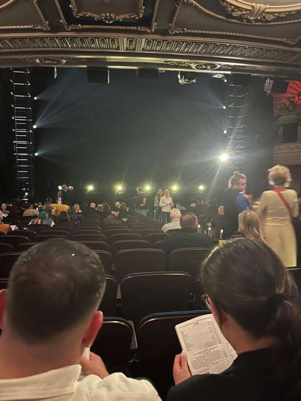 Palace Theatre, Broadway, section Orchestra L, row T, seat 107, page 1