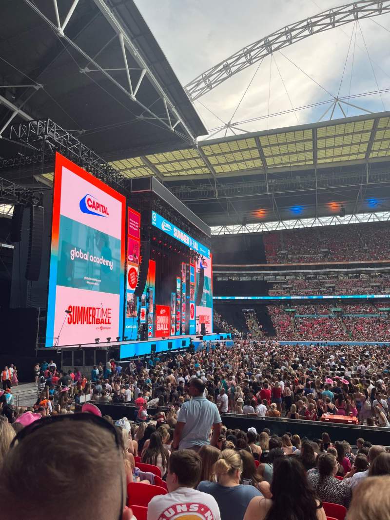Wembley Stadium, section 126, row 17, seat 85, home of England National ...