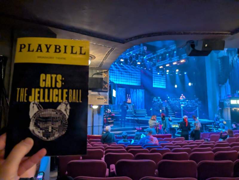 Broadhurst Theatre, section Orchestra L, row N, seat 27, page 1