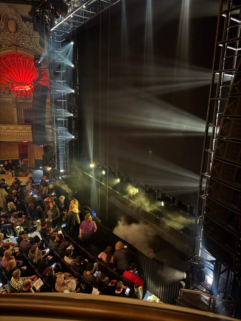 Palace Theatre, Broadway, section Mezz Box R, row A, seat 1, page 1