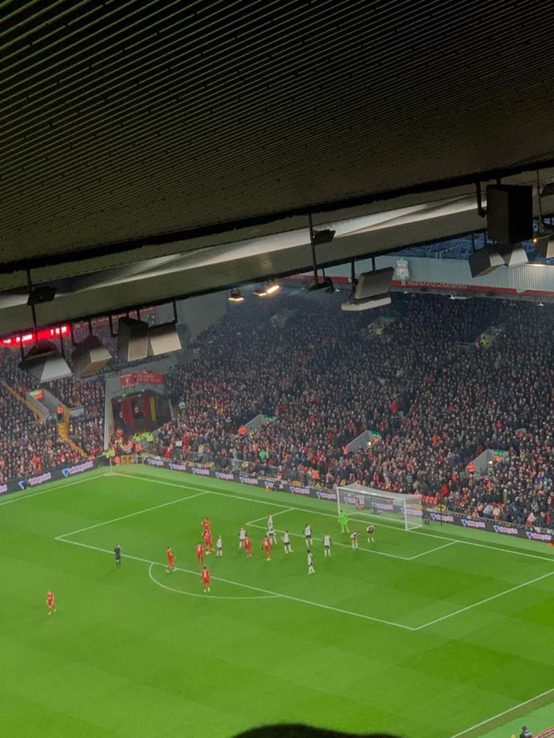 Anfield, section U2, row 89, seat 45, home of Liverpool FC, page 1
