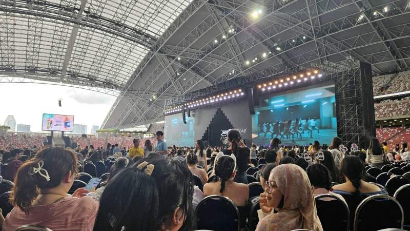 Singapore National Stadium, section PB12, row 16, seat 23 - SEVENTEEN
